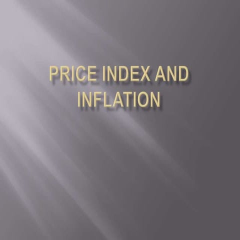 Inflation & Price index | PPTX