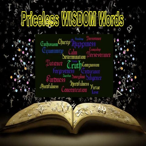 Priceless Wisdom Words | PPT