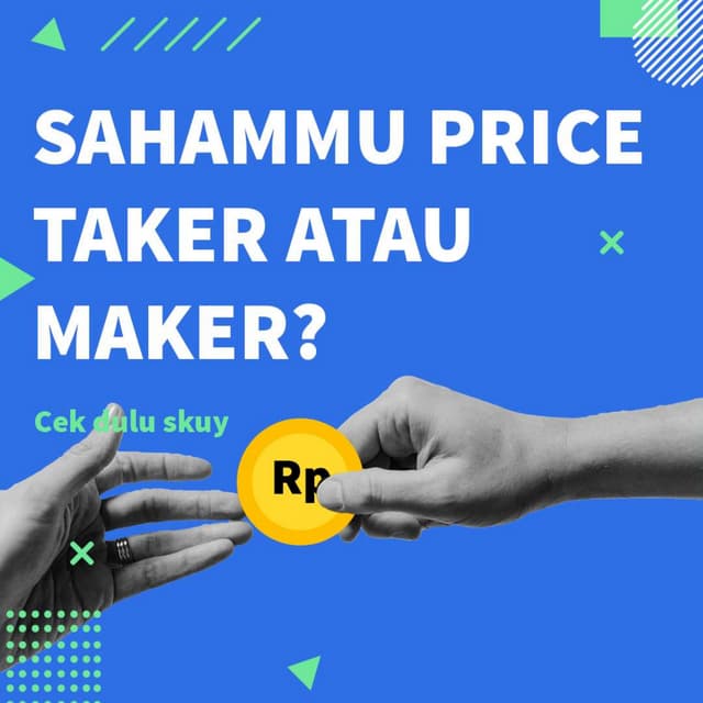 Perbedaan Saham Price Taker dan Price Maker | PPTX