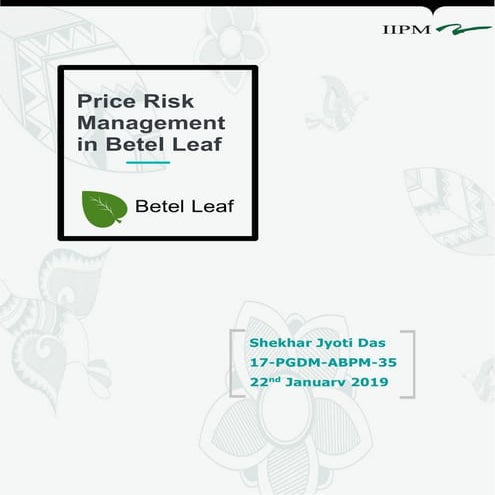 Price risk management in betel leaf | PDF