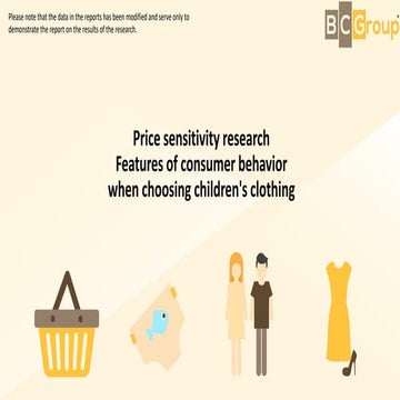 Price sensitivity marketing research report | PPT