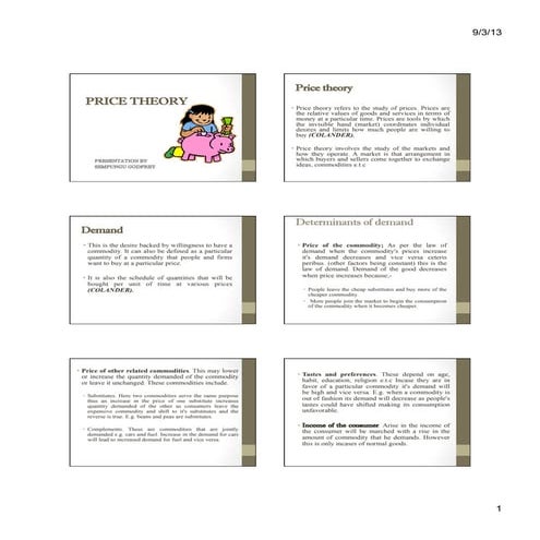Price theory | PDF