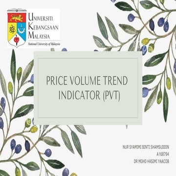 Price volume trend indicator (pvt) (4) | PDF