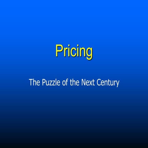 Pricing | PPT