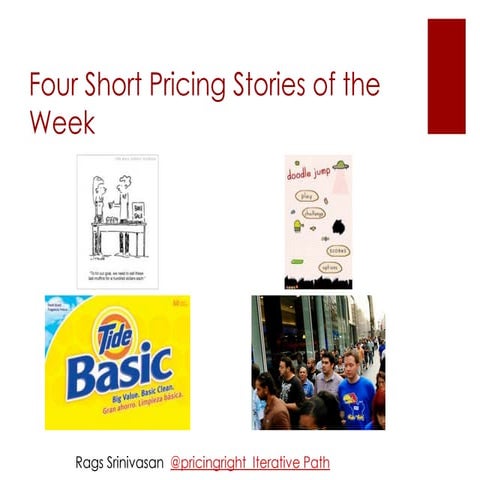 Pricing stories-1 | PPTX | Business | Business and Finance