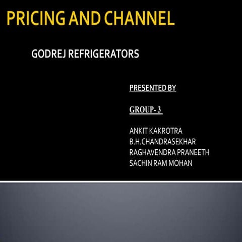 Pricing and channel | PPTX