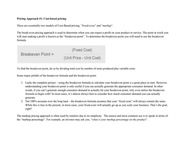 Costing and pricing | PPTX