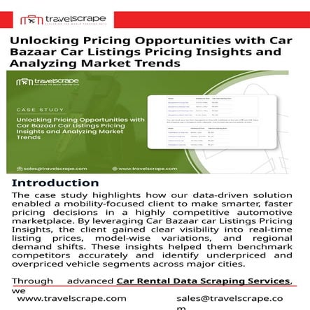 Pricing Opportunities with Car Bazaar Car Listings Pricing Insights.pptx