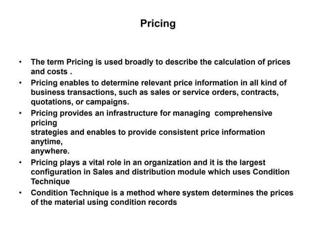 sap-mm-pricing-procedure sap mm people learning | PDF