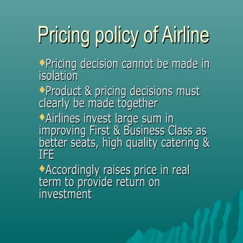 Pricing & revenue management | PPT | Air Travel | Travel Type