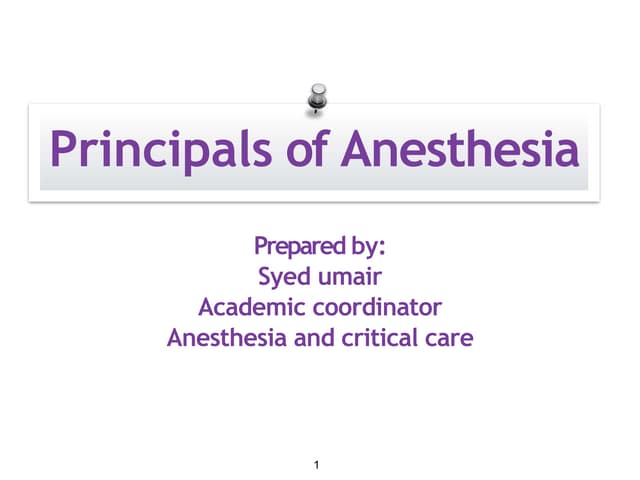 Intraoperative crisis manegement | PPT