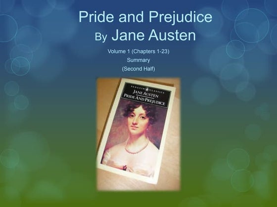 Pride and prejudice chapter 6, 7, 8, 9, 10 | PPTX | Books and Literature