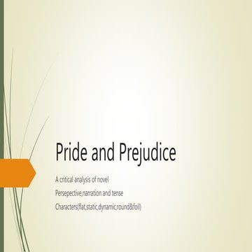 Pride and prejudice | PPT