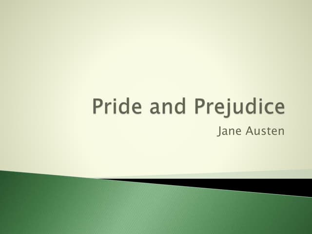 Jane Austen's Pride and Prejudice | PPTX