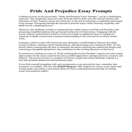 Pride And Prejudice Essay Prompts.pdf
