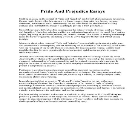 Pride And Prejudice Essays.pdf