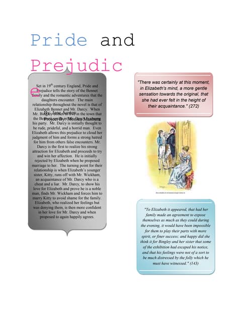 Pride and Prejudice | PPTX | Celebrity Families | Pop Culture