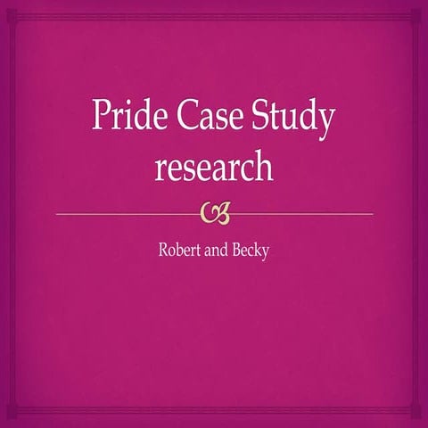 Pride AS media exam case study | PPTX