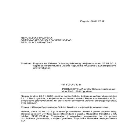 Prigovor dip 25012 | PDF