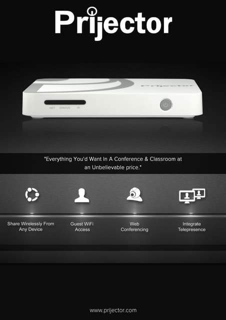 Prijector,Wireless Presentation Device | PDF | Technology & Computing