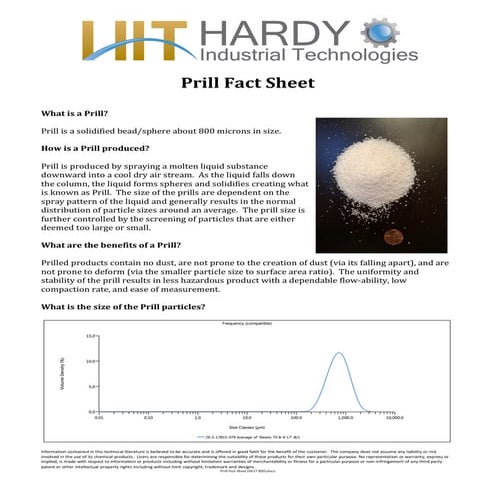 HIT Prill Fact Sheet | PDF