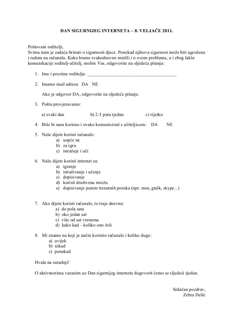 Anketa o uporabi računala