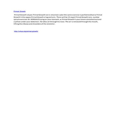 Primal growth | PDF