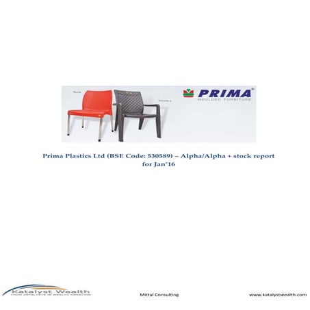 Prima Plastics Ltd (Bse Code 530589) - Jan16 katalyst wealth alpha ...