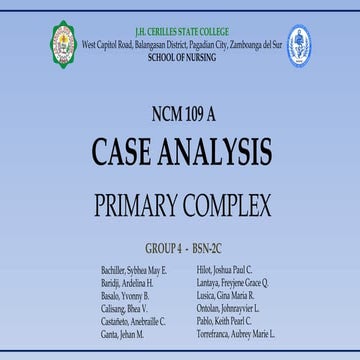 PRIMARY COMPLEX case analysis presentation.pptx