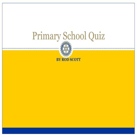 Primary School Quiz | PPT