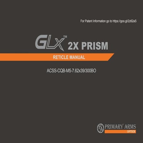 Primary arms | ACSS CQB-M5 7.62x39/300BO Reticle with AUTOLIVE ...