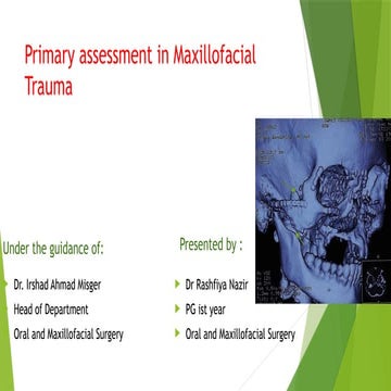 Primary assessment in Maxillofacial trauma seminar.pptx