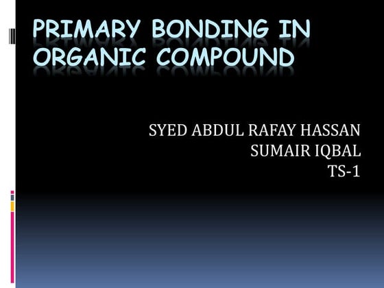 Chemical Bonding | PPT