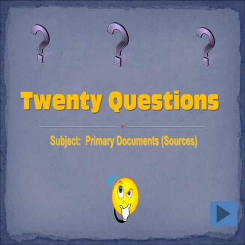 Primary and Secondary Sources Review | PPT | Secondary Education ...