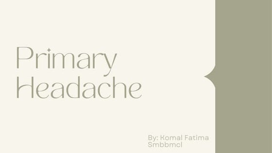 Headache | PPT