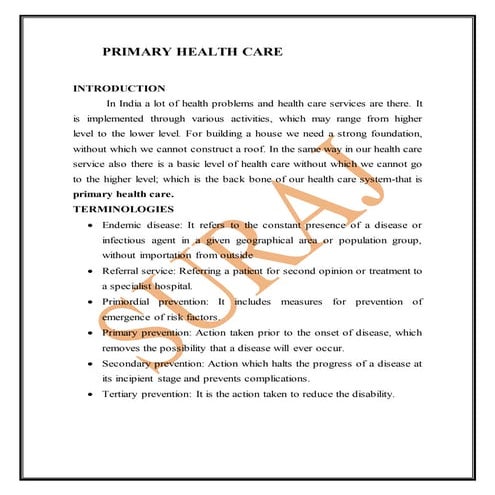 PRIMARY HEALTH CARE.doc