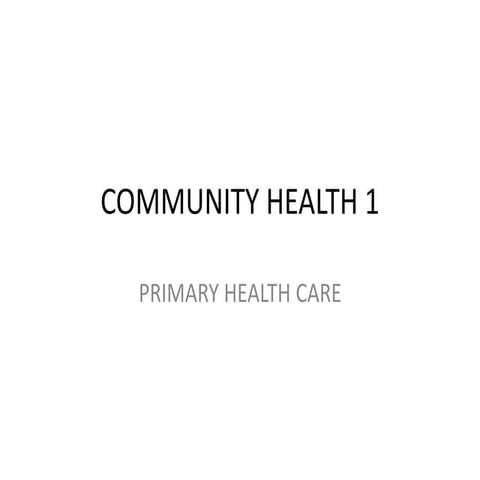 Community medicine introduction | PPTX