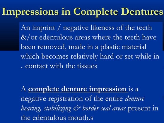 PRIMARY & SECONDARY IMPRESSION IN CD.ppt
