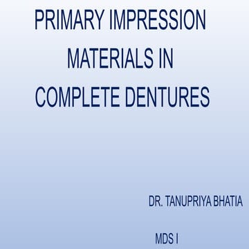 primary impression materials in CD.pptx 12 | PPTX