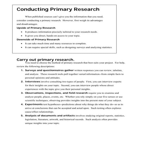 Primary research | PDF