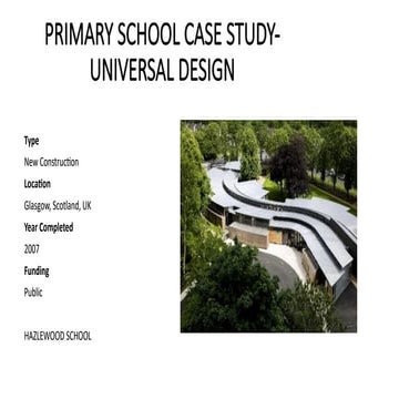 Primary School Design Case Study
