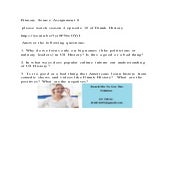 Primary Source Assignment 8 please watch season 4 episode 10 of | PDF