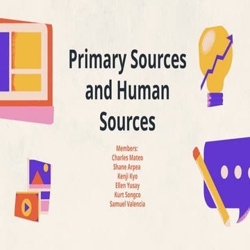 MIL - Primary Sources and Human Sources.pptx