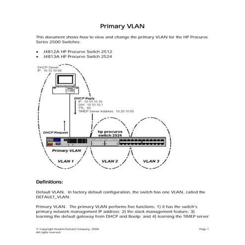 Primary vlan | PDF