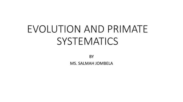 Primate social organization | PPT