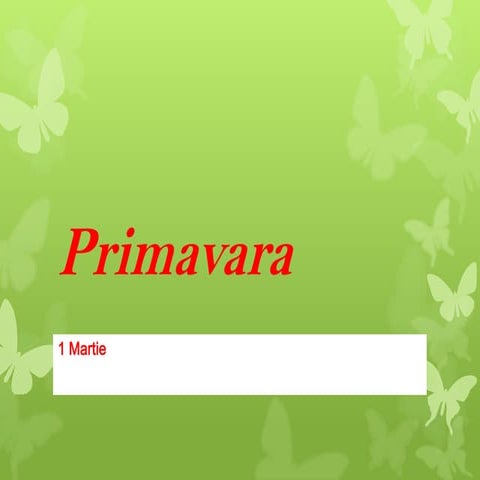 Primavara | PPT