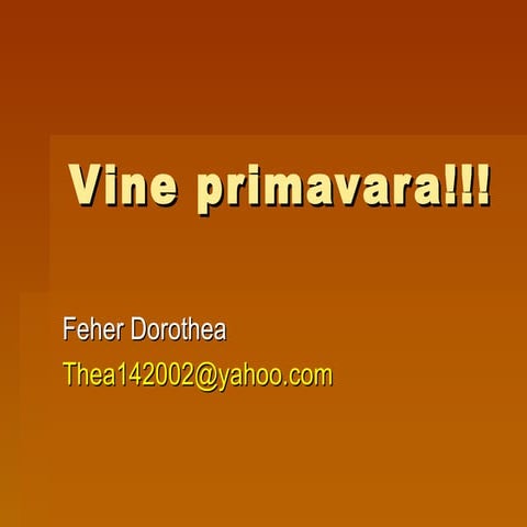 21 MARTIE- PRIMA ZI DE PRIMAVARA | PPT