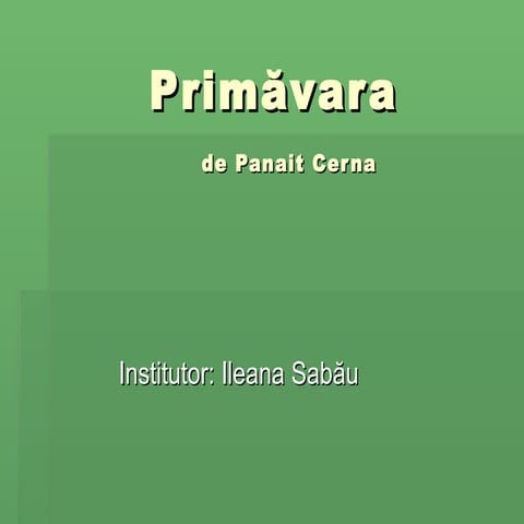 Primavara Ppt | PPT