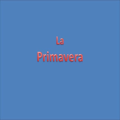 Primavera | PPT
