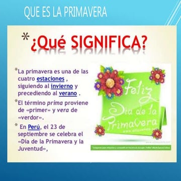 Características De La Primavera 🙌👇🎉 Lee Aquí 🎉👇🙌